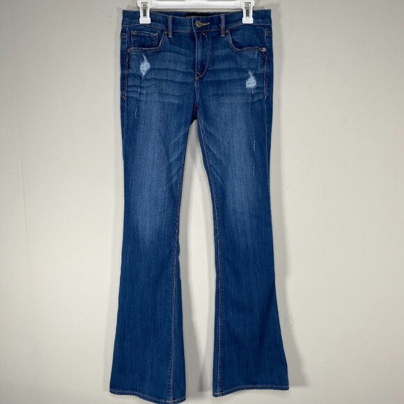 Express | Jeans | Express Slim Flare Denim Jeans Womens 6 Low Rise Blue ...